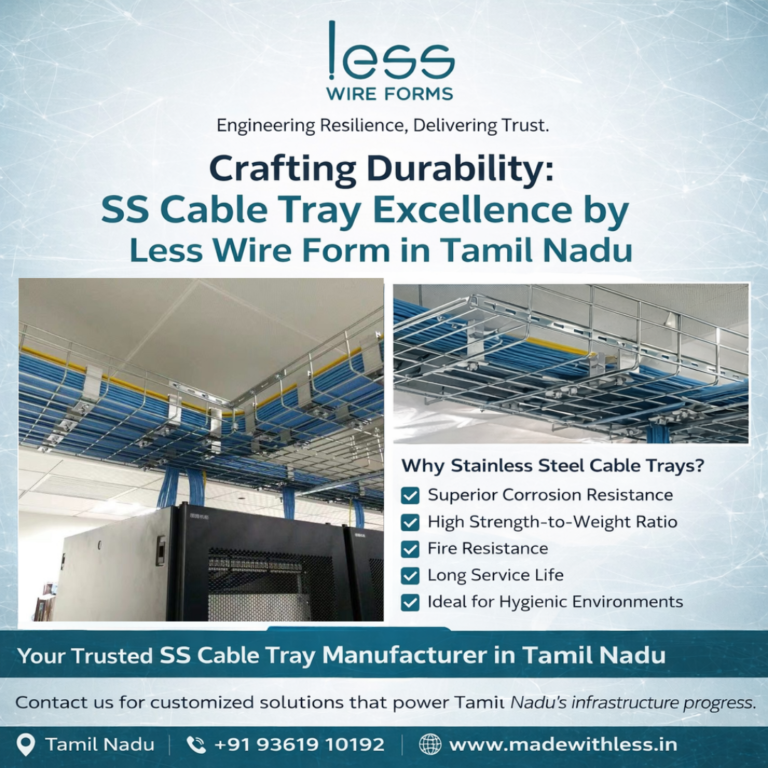 Crafting Durability: SS Cable Tray Excellence by Less Wire Form in ...